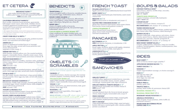 Menu – Fig Tree Cafe